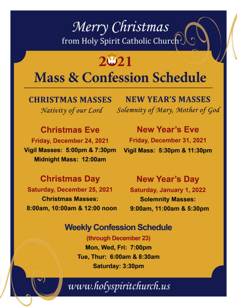 Mass-Times-Flyer-2021 - Holy Spirit Parish