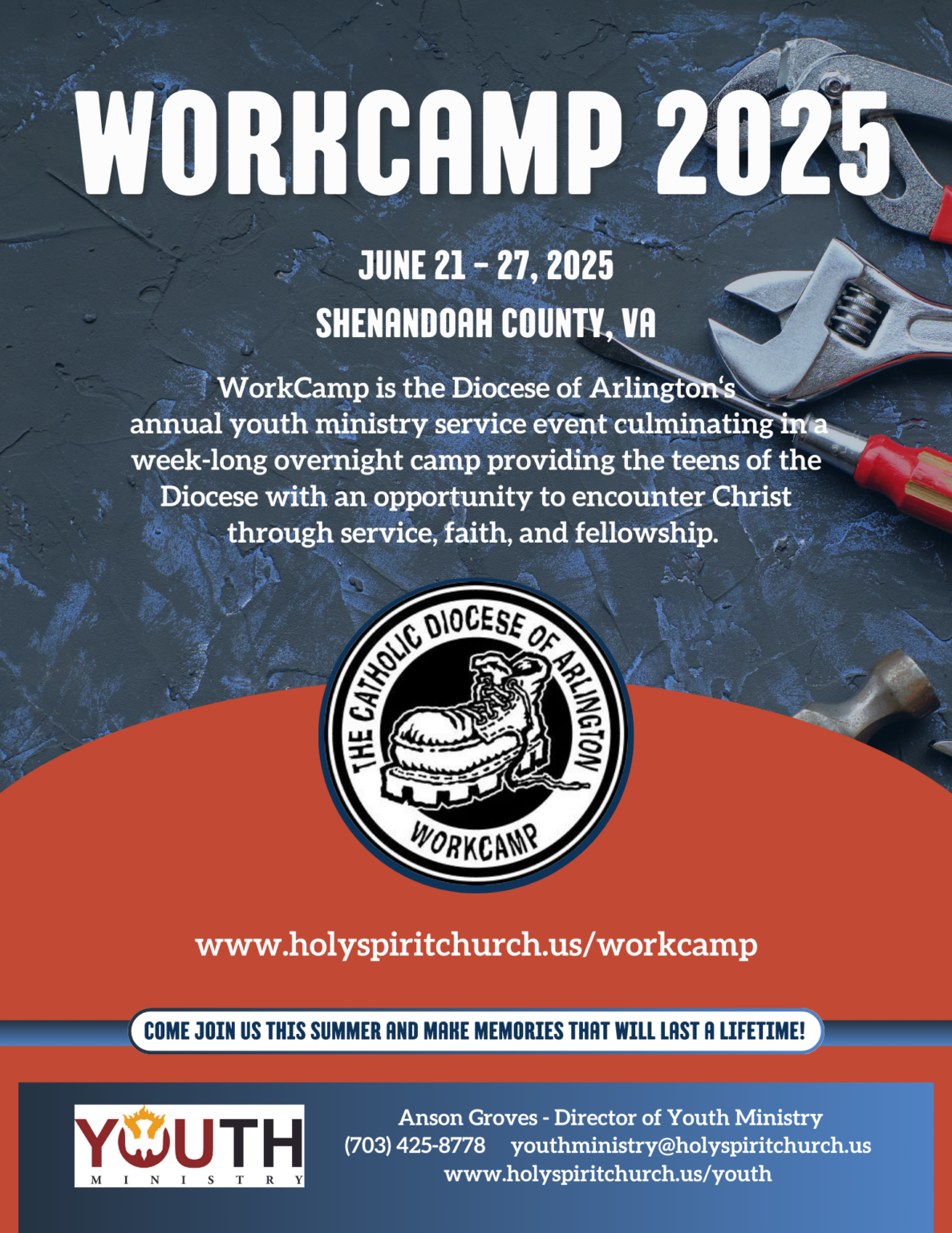 Workcamp 2025 Flyer - Holy Spirit Parish
